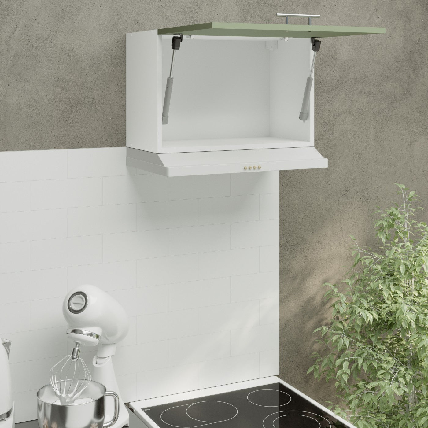 JD Greta Kitchen Wall Bridging Unit 600mm Cooker Hood Cabinet 60cm - S